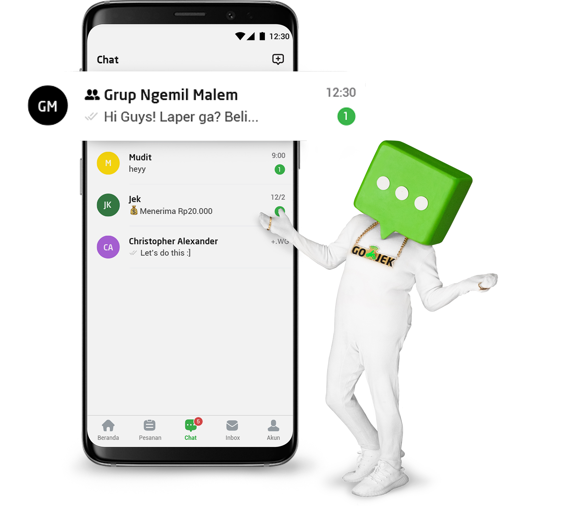 Ini Cara Chat menggunakan Aplikasi Gojek - Kahijinews